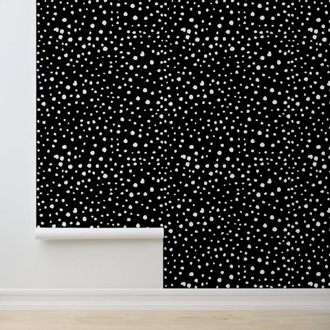 Dalmatian Dots, Dalmatian Spots, Black and White Wallpaper | Zazzle