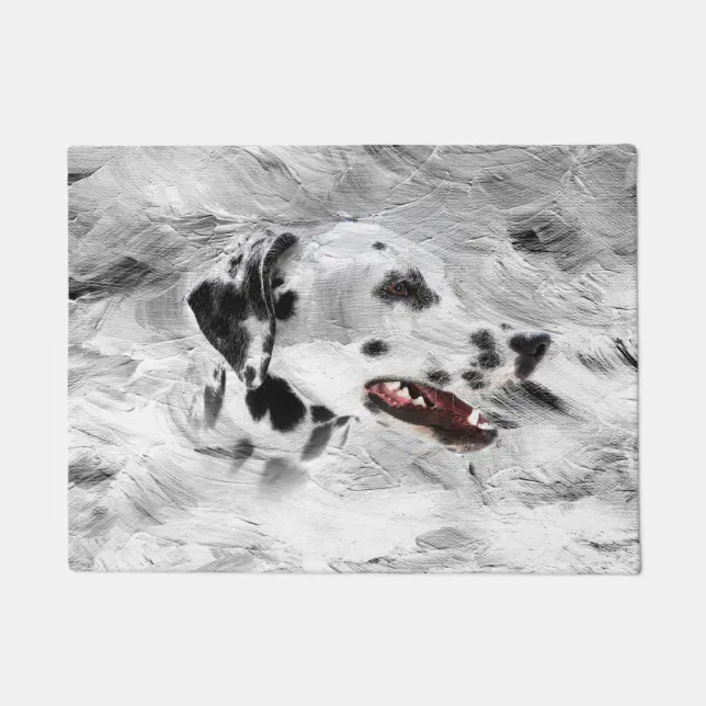 Dalmatian face doormat | Zazzle