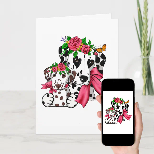 Dalmatian Happy Mother's Day Card | Zazzle