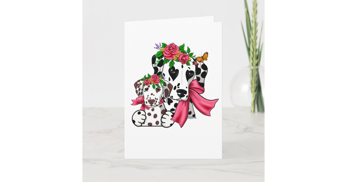 Dalmatian Happy Mother's Day Card | Zazzle
