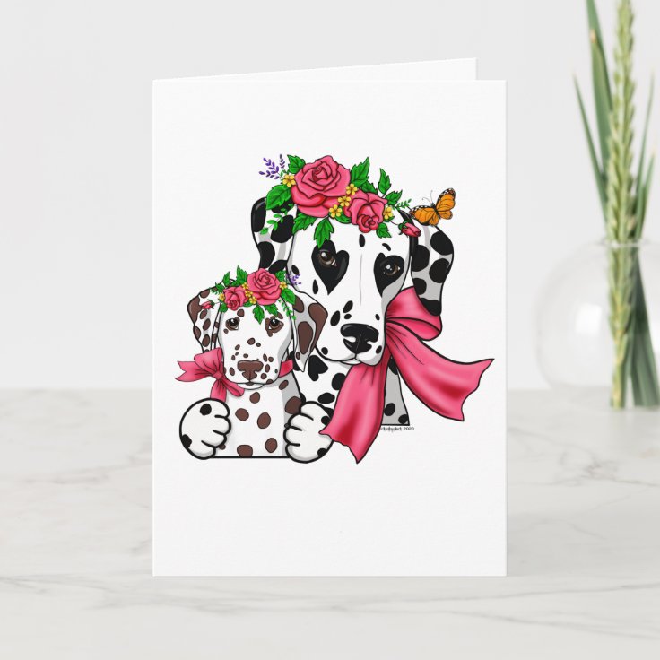 Dalmatian Happy Mother's Day Card | Zazzle
