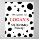 Dalmatian Spots Birthday Welcome Sign | Zazzle