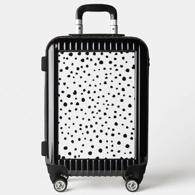 Dalmatian Spots, Dalmatian Dots, Black and White Luggage | Zazzle
