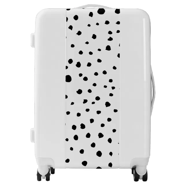 Dalmatian Spots, Dalmatian Dots, Black and White Luggage | Zazzle