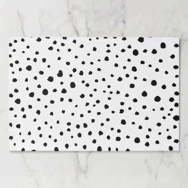 Dalmatian Spots, Dalmatian Dots, Black and White Paper Pad | Zazzle