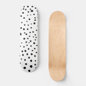 Dalmatian Spots, Dalmatian Dots, Black and White Skateboard | Zazzle