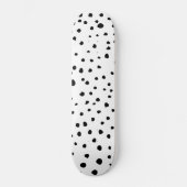 Dalmatian Spots, Dalmatian Dots, Black and White Skateboard | Zazzle