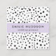Dalmatian Spots, Dalmatian Dots, Black and White Square Business Card ...