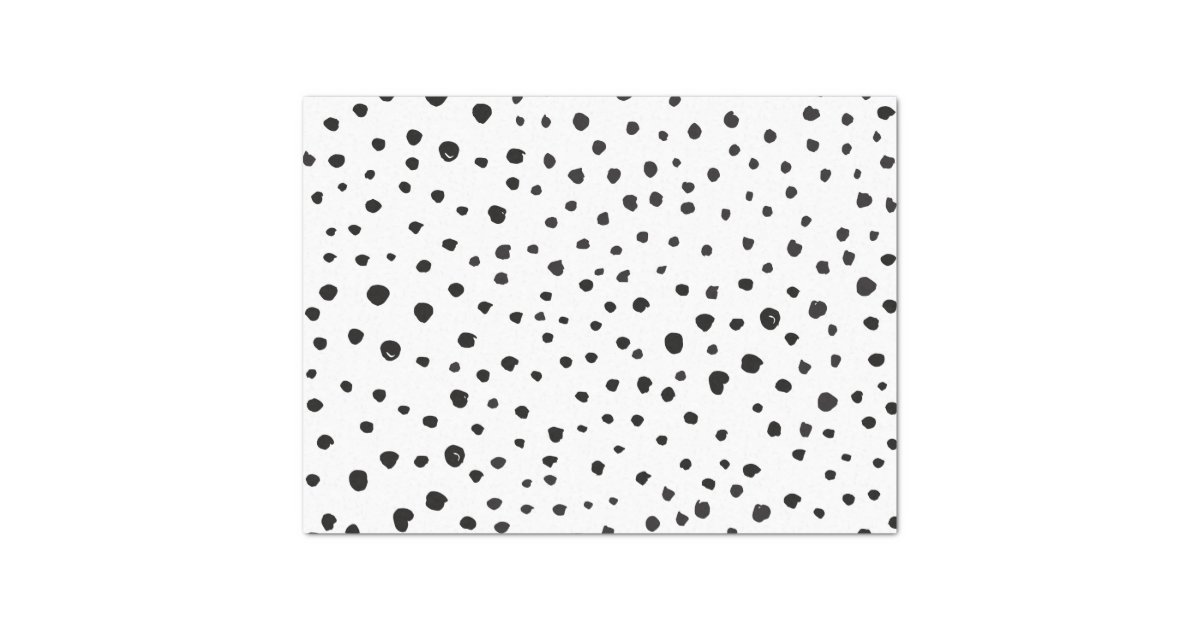 Dalmatian Spots, Dalmatian Dots, Black and White Tissue Paper | Zazzle