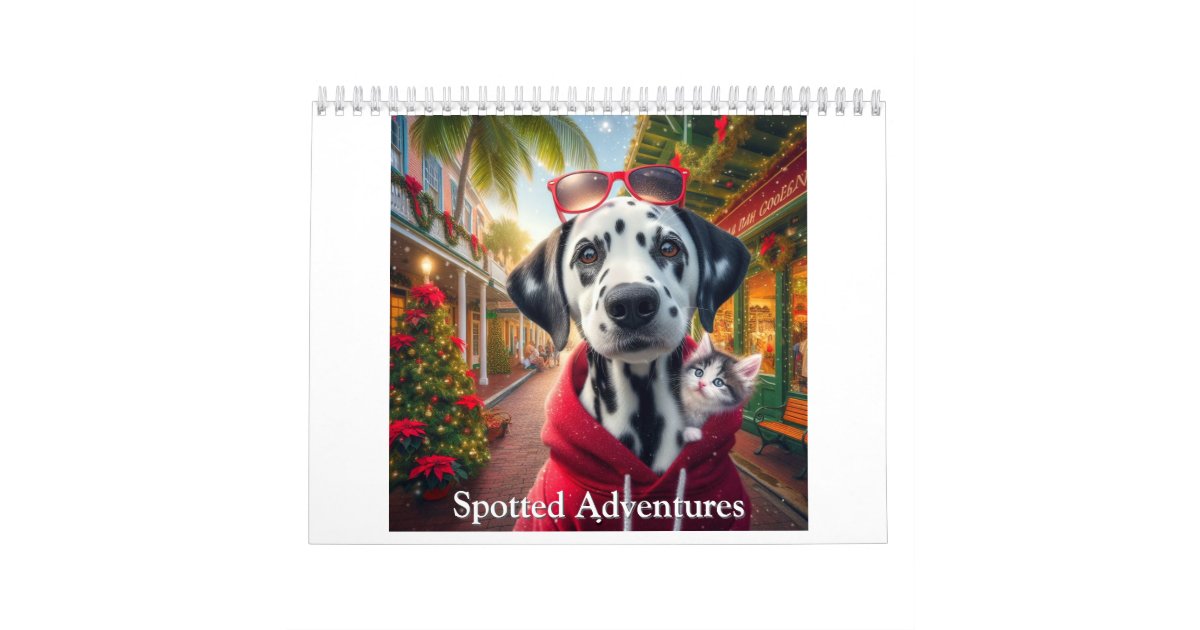 Dalmatian Spotted Adventures Calendar | Zazzle