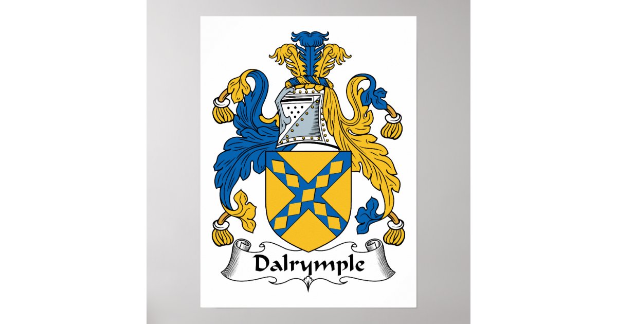 Dalrymple Family Crest Poster | Zazzle