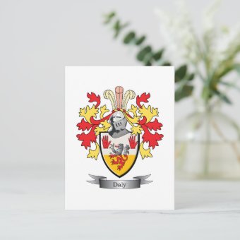 Daly Coat of Arms Postcard | Zazzle