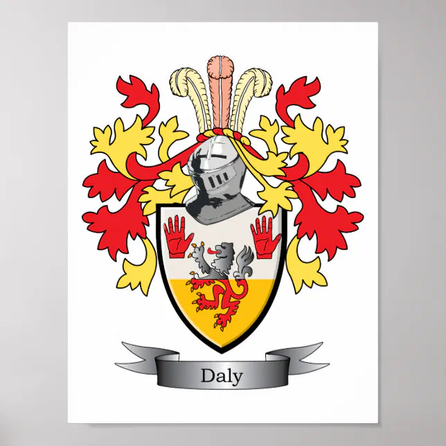 Daly Coat of Arms Poster | Zazzle