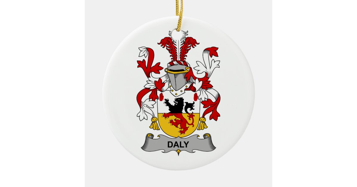 Daly Family Crest Ceramic Ornament | Zazzle