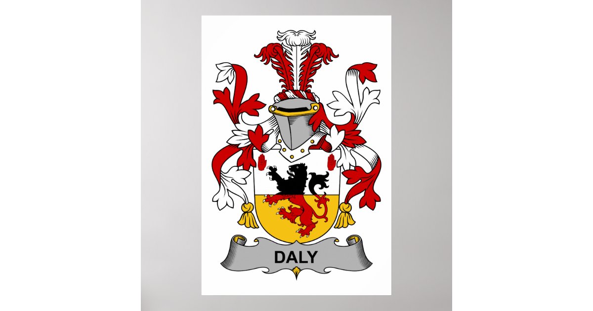 Daly Family Crest Poster | Zazzle