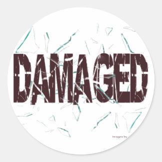 4,000+ Damaged Stickers and Damaged Sticker Designs | Zazzle