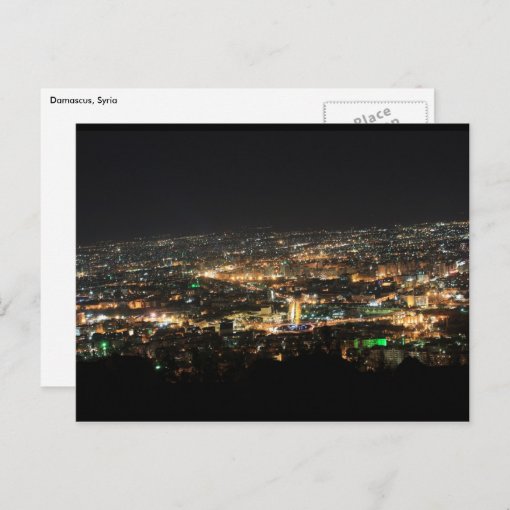 Damascus at night - Syria Postcard | Zazzle