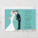 Damask Bride and Groom Wedding Shower Invitation | Zazzle