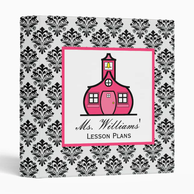 Damask Lesson Plans Binder For Teachers | Zazzle