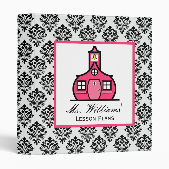 Damask Lesson Plans Binder For Teachers | Zazzle.com