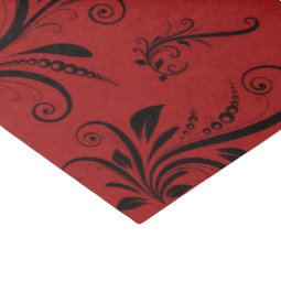 Damask Pattern, Red Damask, French Damask Tissue Paper | Zazzle