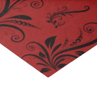 Damask Pattern, Red Damask, French Damask Tissue Paper | Zazzle