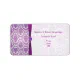 Damask purple, gemstone picture Wedding Label | Zazzle
