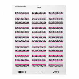 Damask Wedding Labels | Zazzle