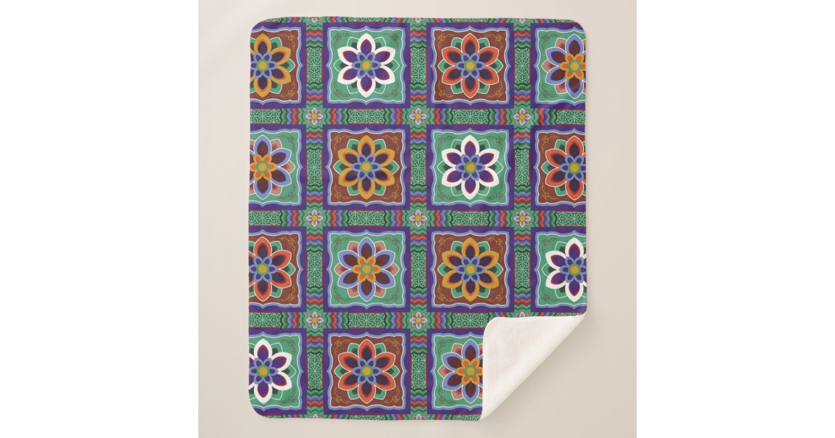 Dan-cheong. Korean traditional temple art.dancheon Sherpa Blanket | Zazzle