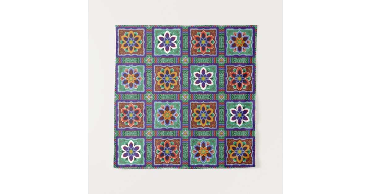Dan-cheong. Korean traditional temple art.dancheon Tapestry | Zazzle
