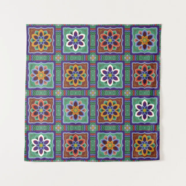 Dan-cheong. Korean traditional temple art.dancheon Tapestry | Zazzle