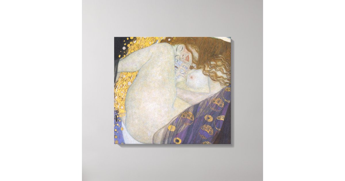 Danae by Gustav Klimt Canvas Print | Zazzle
