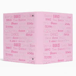 Dance 3 Ring Binder Notebook | Zazzle
