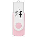 Dance - Ballet Dancer Silhouette Personalized Flash Drive | Zazzle