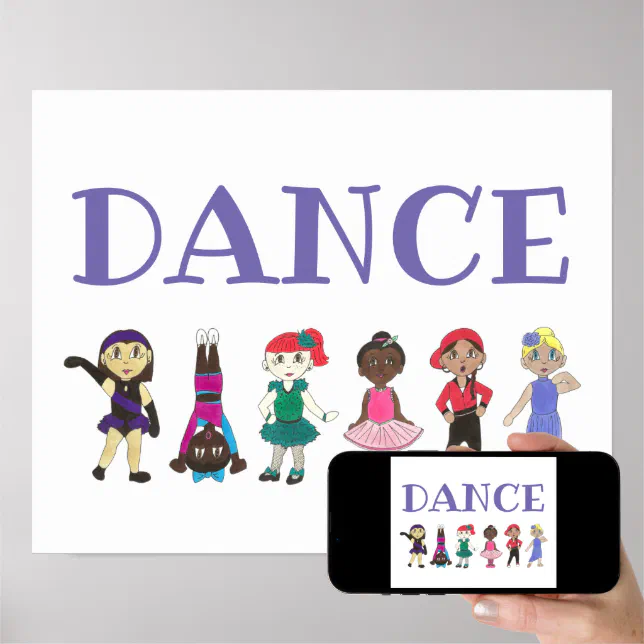 DANCE Ballet Tap Jazz Acro Hip Hop Lyrical Dancers Poster | Zazzle