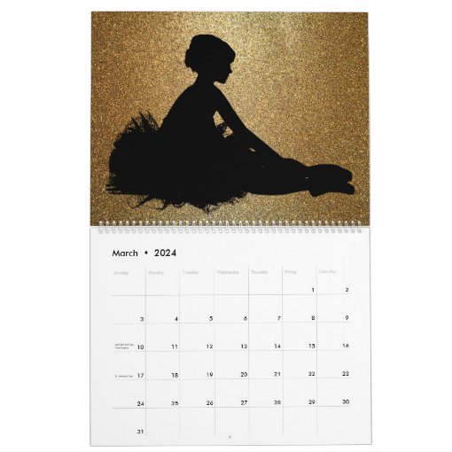 Dance Calendar | Zazzle