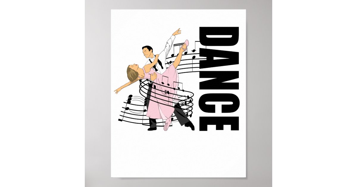 Dance Classic Ballroom Dancing Poster | Zazzle