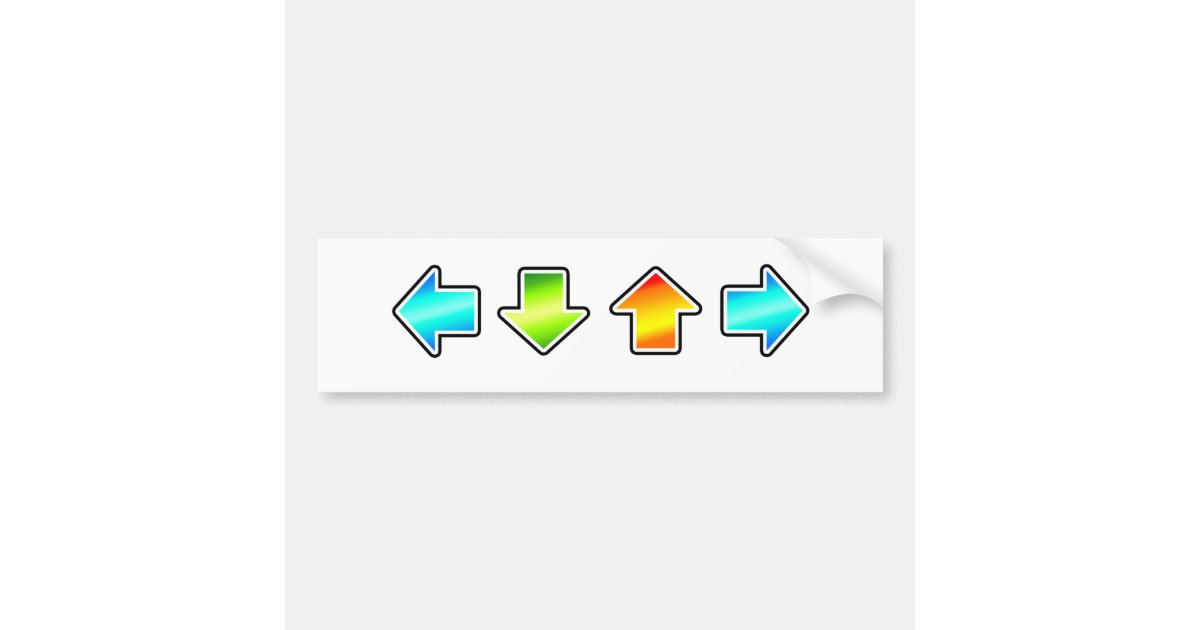Dance Dance Revolution Bumper Sticker | Zazzle