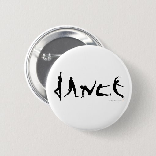 Dance Dancing Silhouette Design Button | Zazzle