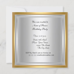 Dance Disco Birthday Party Gold Invitation | Zazzle