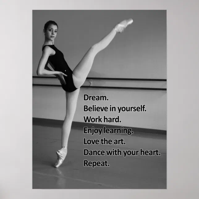 Dance Dream Gift for Dancers Poster | Zazzle