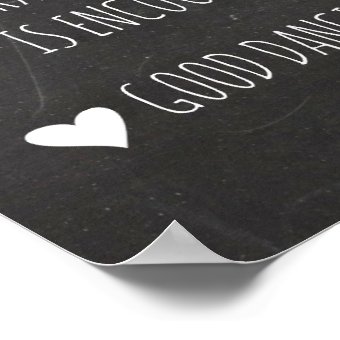 Dance Floor Rules sign | chalkboard fun sign | Zazzle