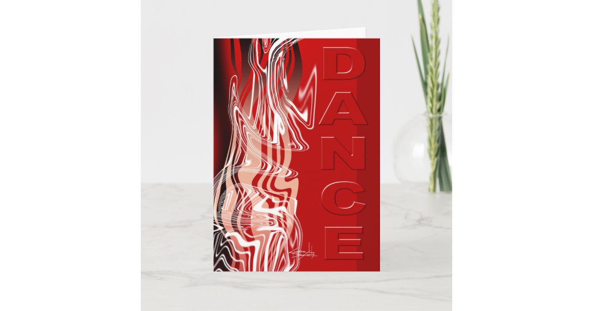 Dance! Greeting Card | Zazzle