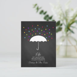 Dance in the Rain Inspirational Postcard | Zazzle