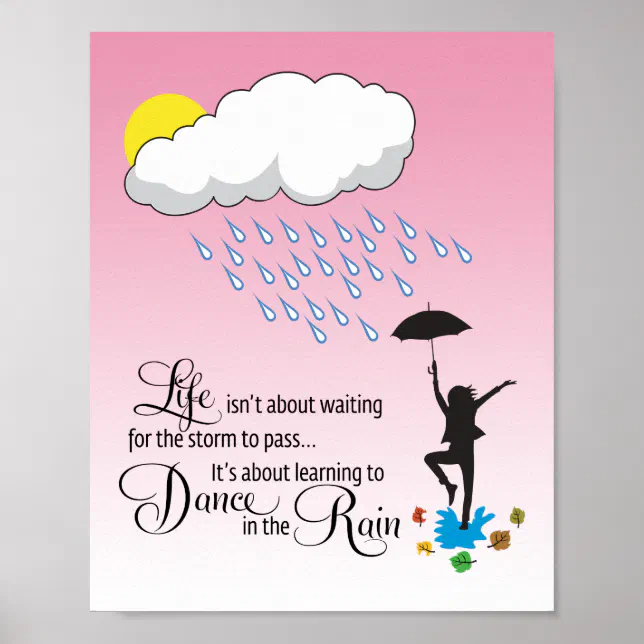 Dance in the Rain Poster | Zazzle