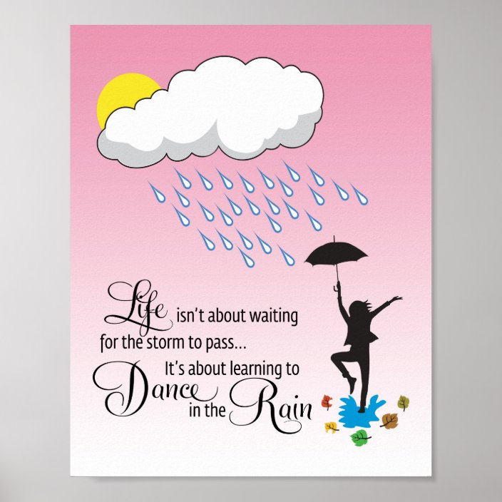 Dance in the Rain Poster | Zazzle.com