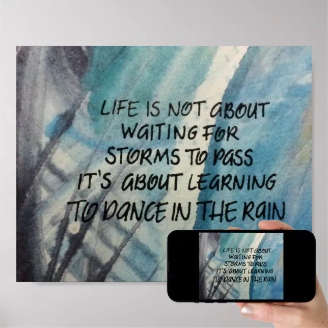 Dance in the Rain Poster | Zazzle