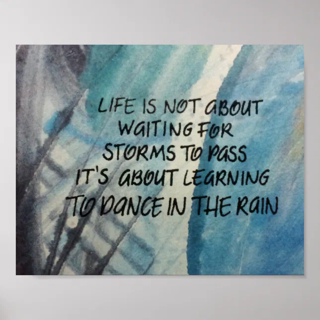 Dance in the Rain Poster | Zazzle