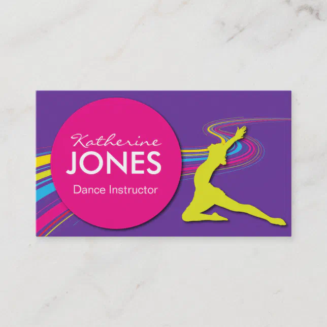 Dance Instructor Business Card | Zazzle