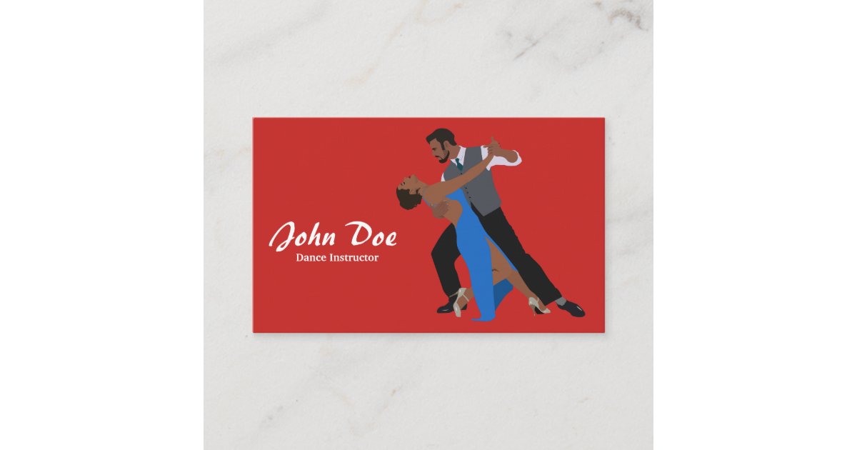 Dance Instructor Latin Business Card | Zazzle